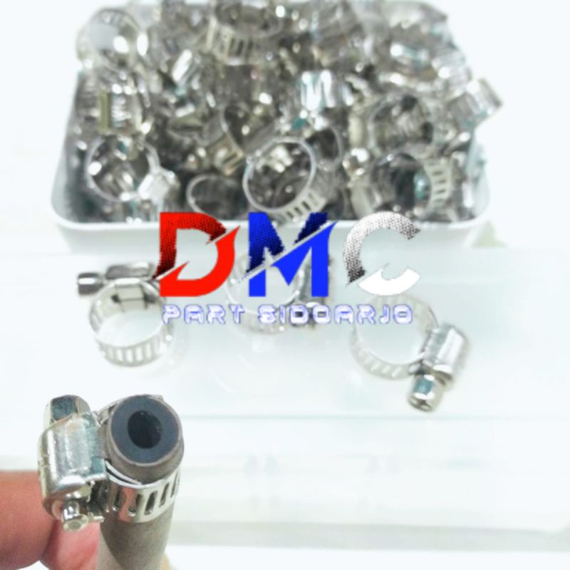 Jual HOSE CLAMP STAINLESS / KLEM KLIP CLIP Penjepit Selang Bensin ...