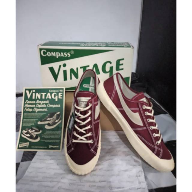 Jual Sepatu compass vintage 98 uk 44 bnib + dobel box | Shopee Indonesia