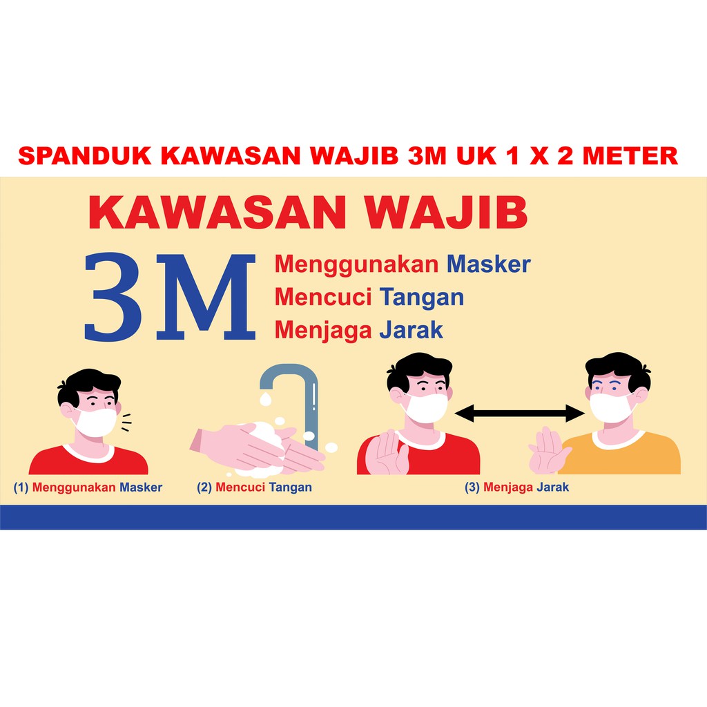 Jual Spanduk covid /corona 3M 1 x 2 Meter | Shopee Indonesia