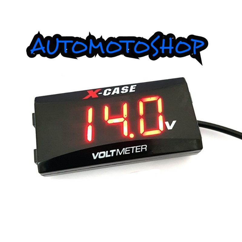 Jual VOLT METER AKI MODISH LED BLUE VOLTMETER ACCU UNIVERSAL BEAT MIO ...