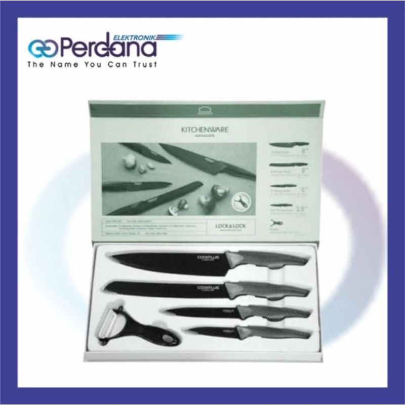 Jual LOCK & LOCK KITCHEN KNIFE SET (5 PCS) | Shopee Indonesia