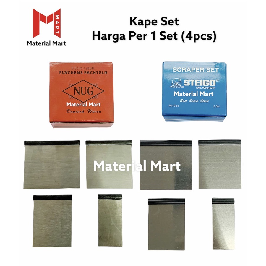 Jual Kape Set Nug ASLI 4 Pcs | Kape Set Steigo ORI | Kapi Set | Scraper ...