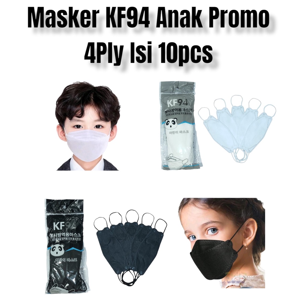 Jual MASKER KF94 PROMO ANAK ISI 10PCS MASKER PROMO KF 94 ANAK PROMO KF94 KOREA 4PLY ISI 10PCS ...