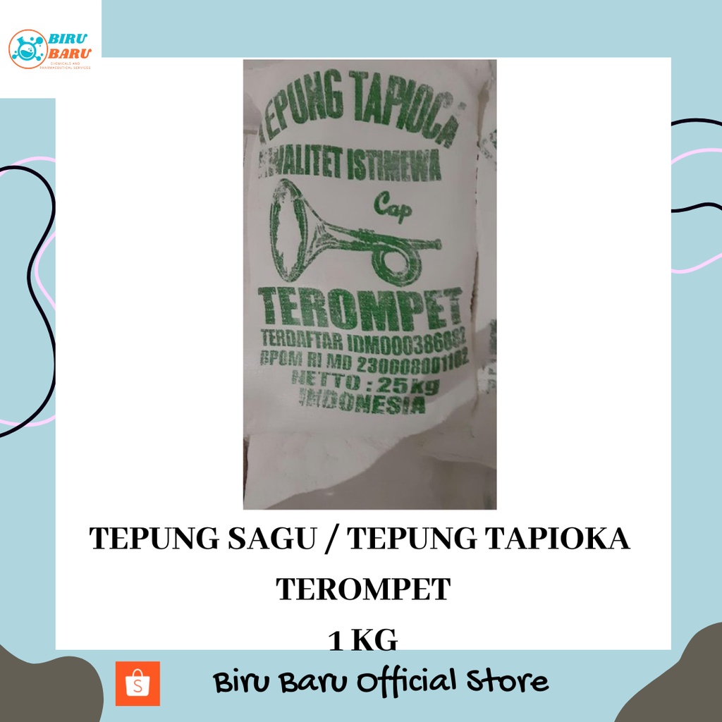 Jual TEPUNG TAPIOKA TEROMPET 1 KG BEST | Shopee Indonesia