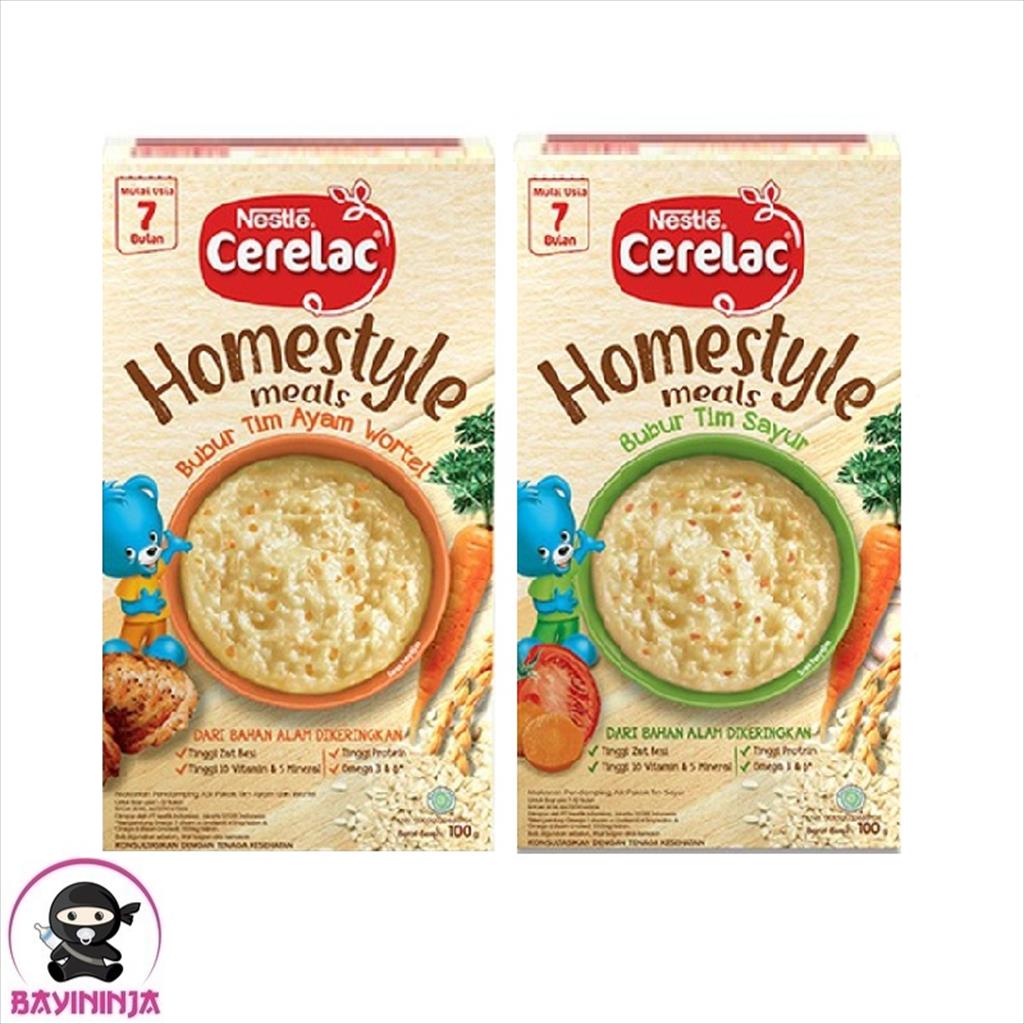 Jual NESTLE CERELAC Homestyle Meals Bubur Bayi 100 g | Shopee Indonesia