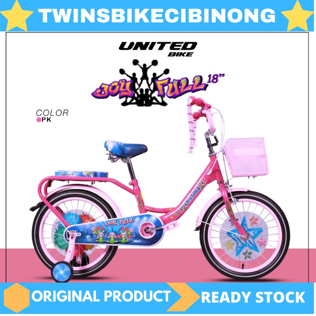 Jual Sepeda Anak 18 Inc Mini United Joyfull BER SNI ORIGINAL | Shopee ...