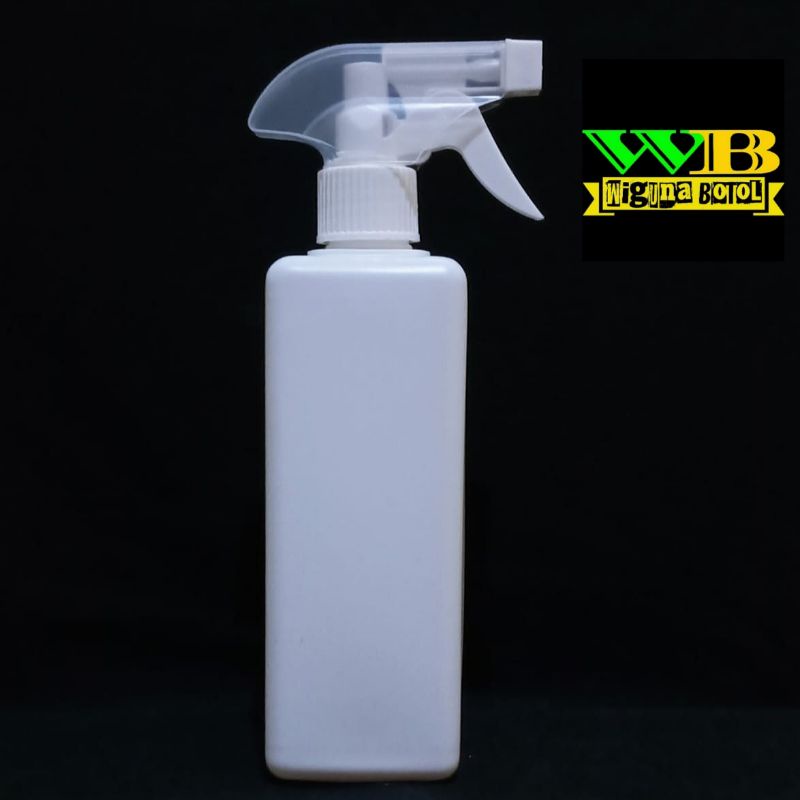 Jual Botol Kispray 500ml Kotak Hdpe Botol Hdpe 500ml Putih Doff Tutup Spray Kispray Botol