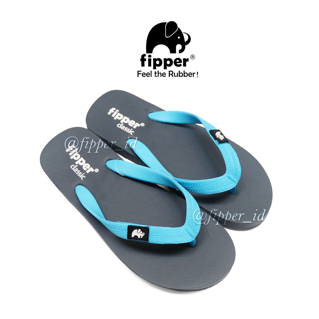 Jual Sandal Fipper Classic Original for Man/Woman - Grey/Blue(Sky ...
