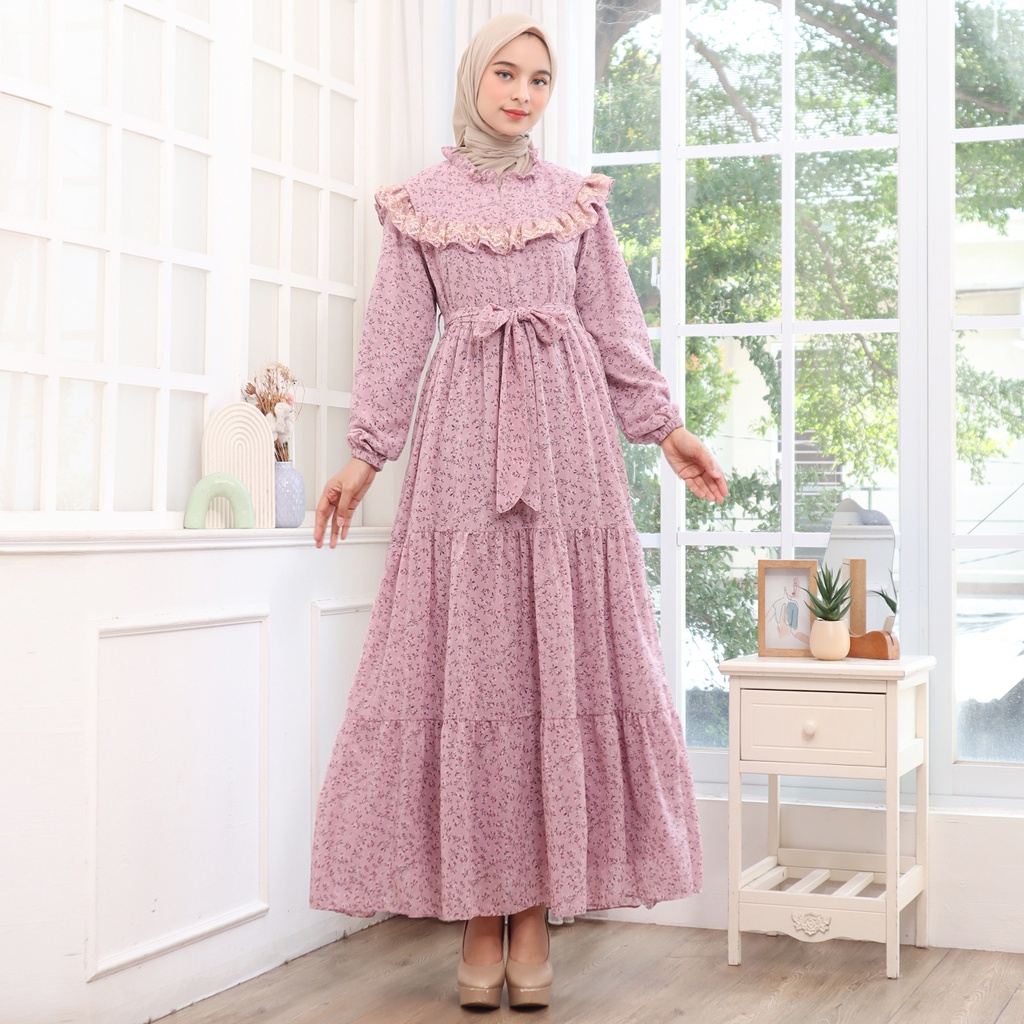 Jual Gamis Maxy Dress Ceruti CRT Aretha 02 | Shopee Indonesia