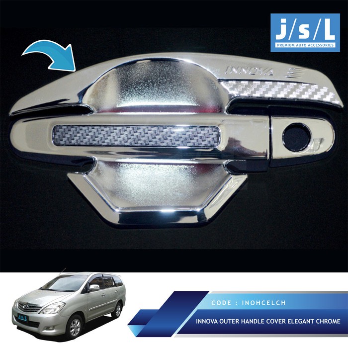 Jual Kijang Innova Outer Handle Cover Elegant Chrome/Aksesoris Innova variasi mobil Terlengkap ...