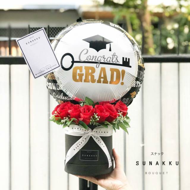 Jual BOX BUNGA BALON WISUDA | Buket bunga artificial wisuda sidang ...