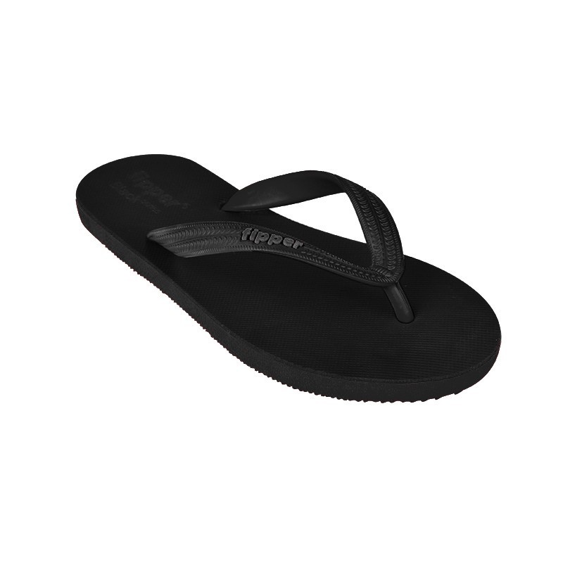 Jual [FIPPER BLACK SERIES-M] - Black/Black - Sandal Jepit Pria Original ...
