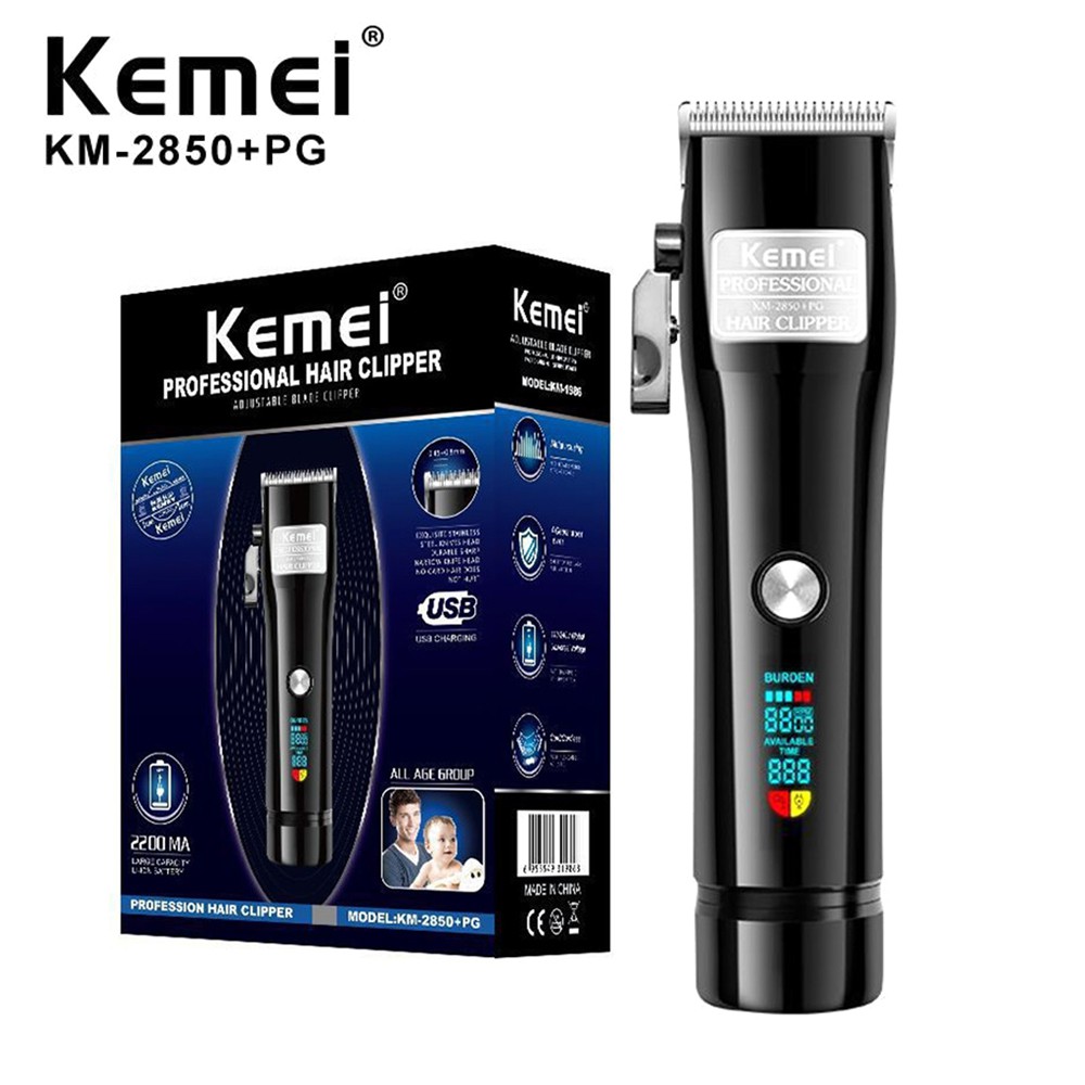 Jual Kemei mesin cukur rambut KM-2850 hair clipper cordless | Shopee ...