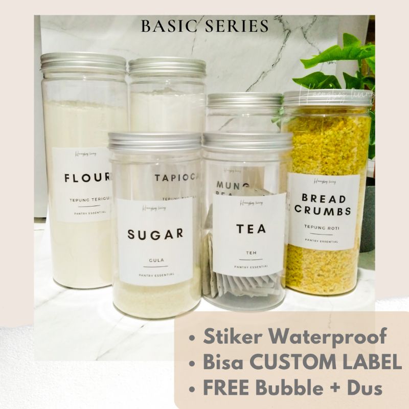 Jual Toples Plastik Tempat Wadah Gula Tepung Free Stiker Label ...