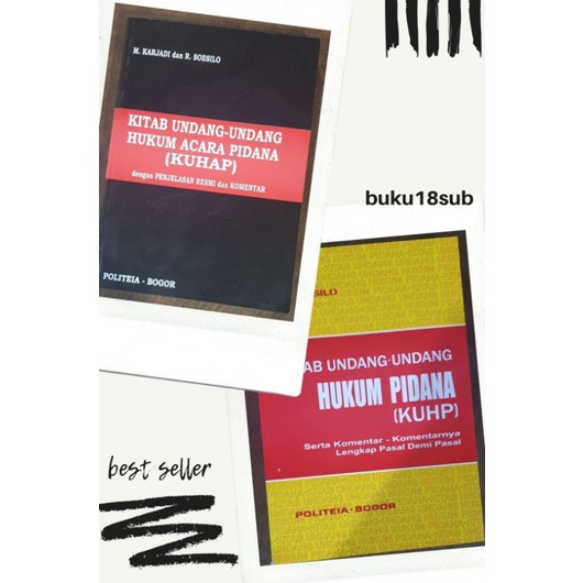 Jual paket buku KUHP dan KUHAP - R Soesilo | Shopee Indonesia