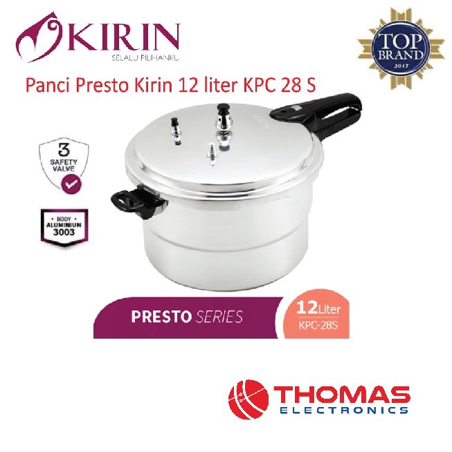 Jual Panci Presto Kirin 12 liter KPC 28 S GARANSI RESMI | Shopee Indonesia
