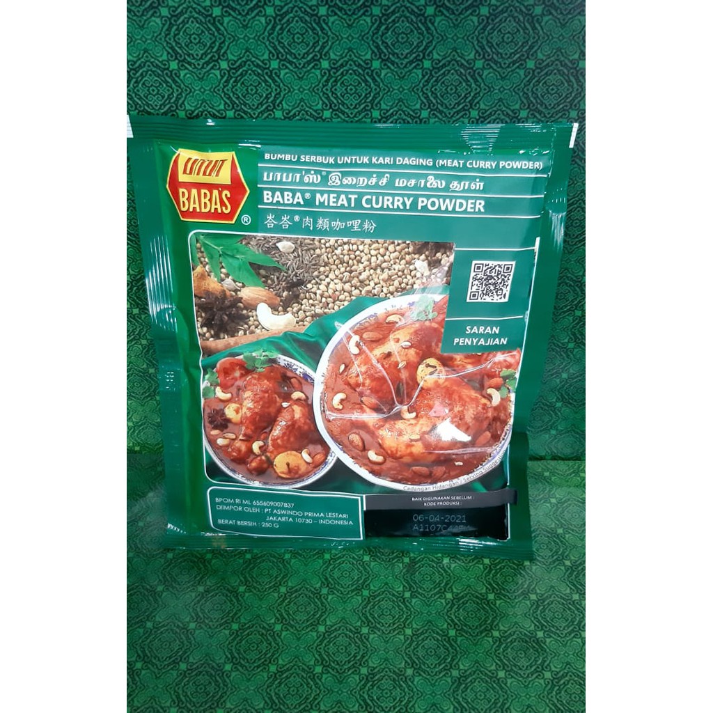 Jual BABAS MEAT CURRY POWDER BABAS FISH POWDER BABAS CHILLI POWDER BABA ...