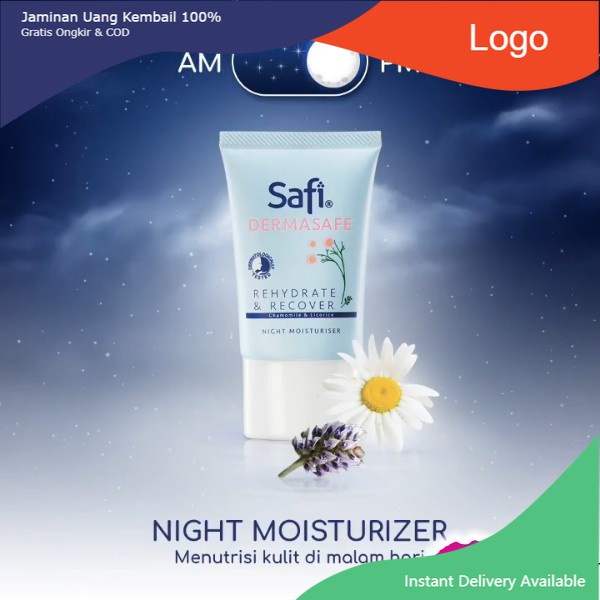 Jual Safi Dermasafe Rehydrate & Recover Night Moisturiser 50gr | Shopee ...