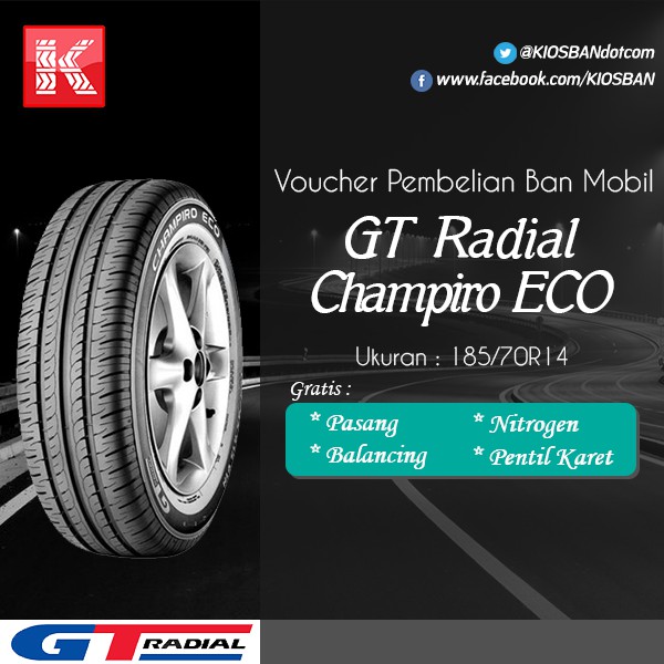 Jual Ban Mobil GT Champiro Ecotec 185/70 R14 Vocer | Shopee Indonesia