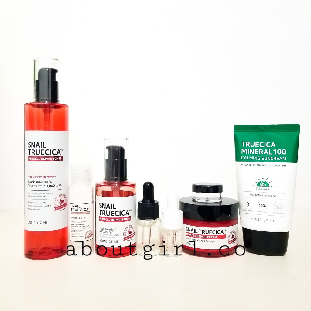 Jual Share in Jar SOMEBYMI Snail Truecica Serum Toner Cream Suncream ...