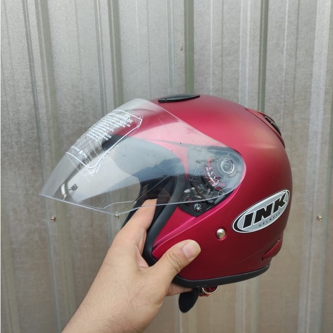 Jual SHOPEE 9.9 Helm Half Face Dewasa INK Centro KW Basic Solid Untuk ...