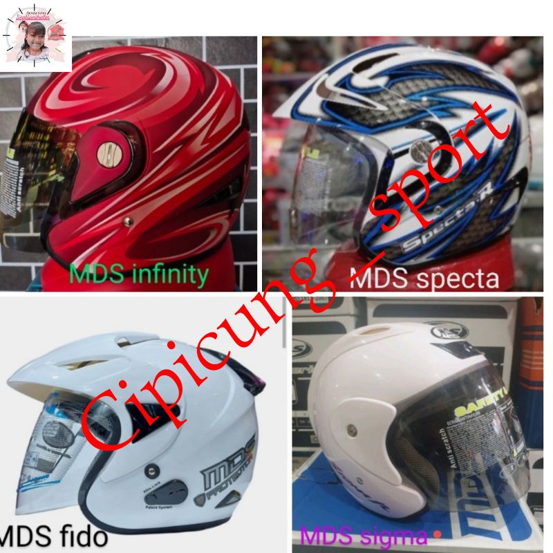 Jual kaca helm MDS infinity MDS specta MDS FIDO MDS SIGMA MDS SPORT R3 ...