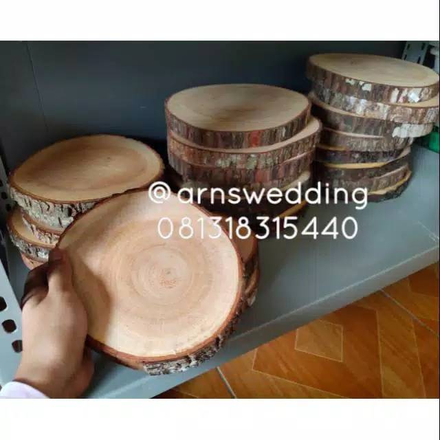 Jual Woodslice 25-35cm / Alas Kayu / Kayu Bulat / Kayu Mahoni ...