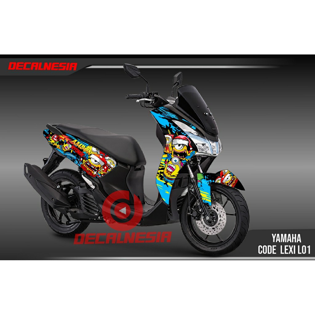 Jual Decal Lexi/yamaha Lexi/Sticker Lexi Minion/Stiker Lexi/Decal Lexi ...