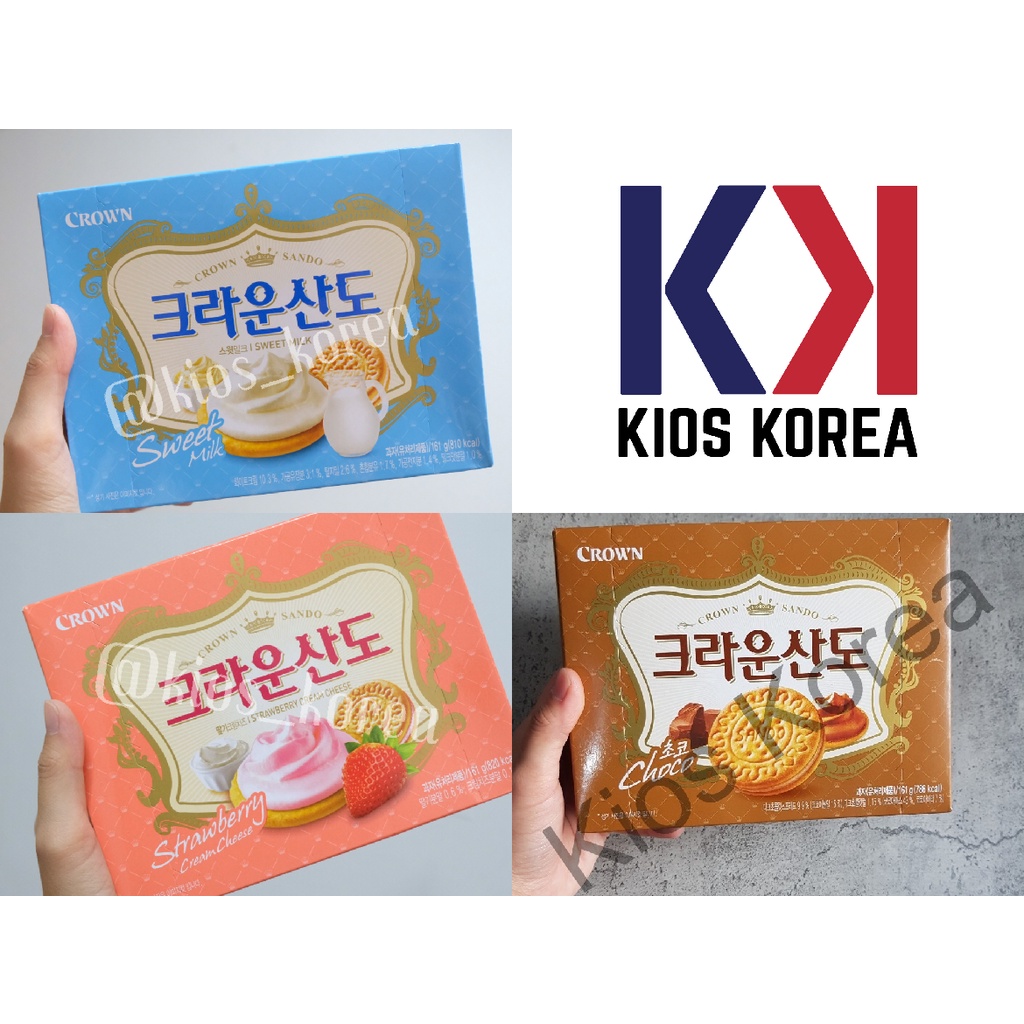 Jual Crown Sando Sweet Milk / Strawberry / Choco Vanilla | Shopee Indonesia