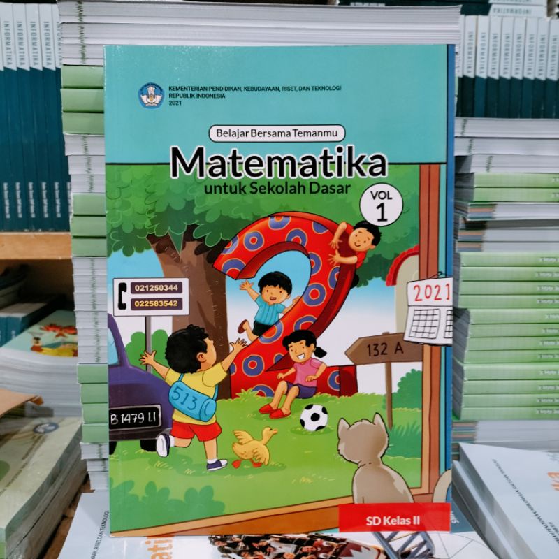 Jual Buku Paket Matematika Kelas 2 SD Volume 1 Kurikulum Merdeka 2021 ...