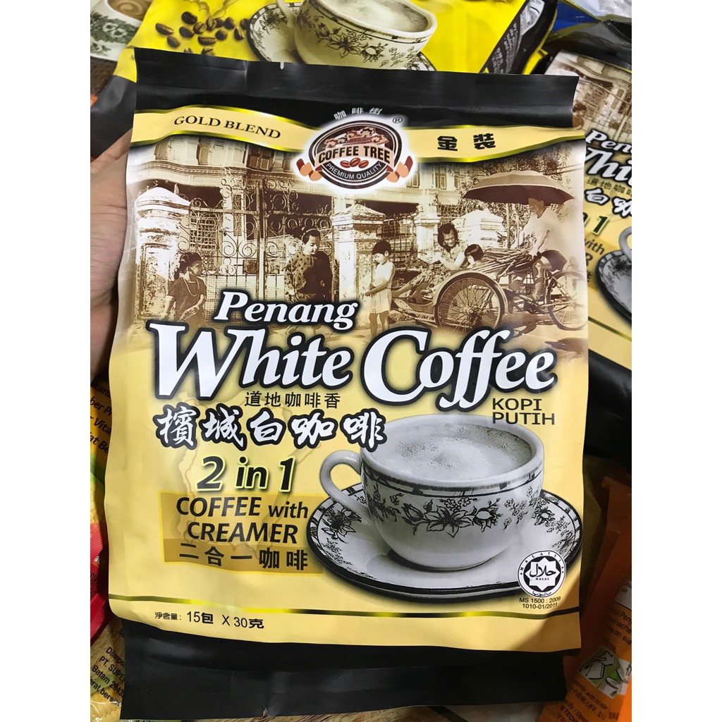 Jual KOPI PUTIH INSTANT PENANG WHITE COFFEE TREE GOLD BLEND KOPI PENANG ...