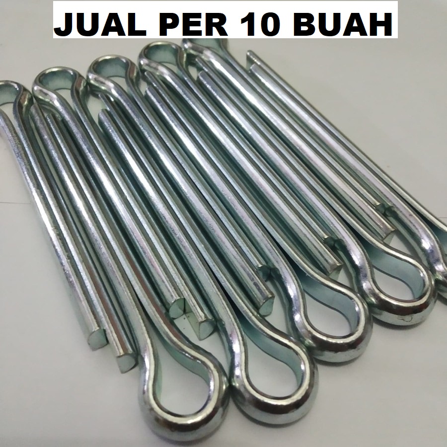 Jual Per 10 Buah Split Pen 1/2 x 5 inch Kaki Pengencang Selongsong Pin ...