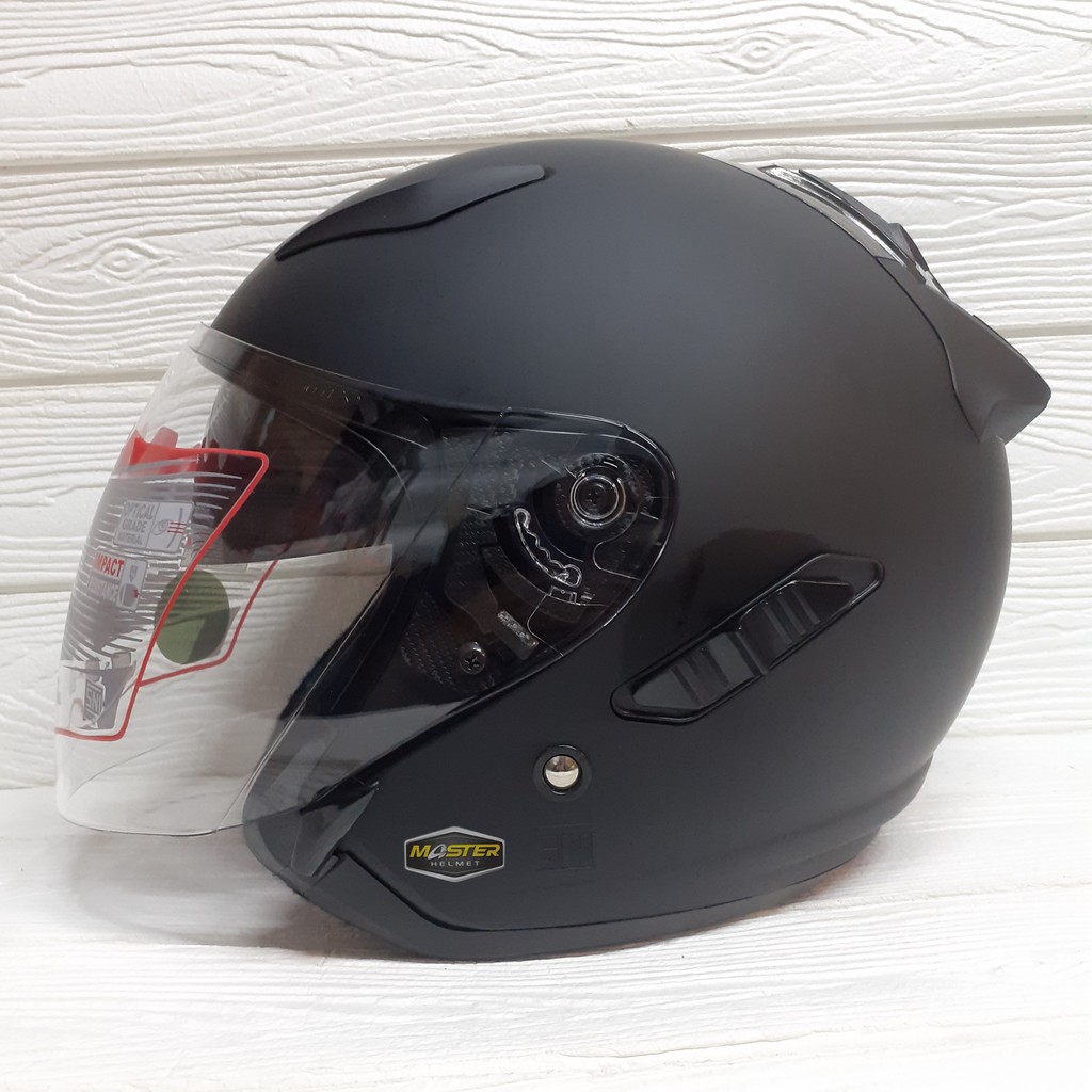 Jual Helm Shell Rover Solid Black Doff Helm Double Visor OriginaL ORI ...