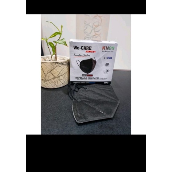 Jual Masker KN95 Hitam We Care 5ply (isi 20pcs) | Shopee Indonesia