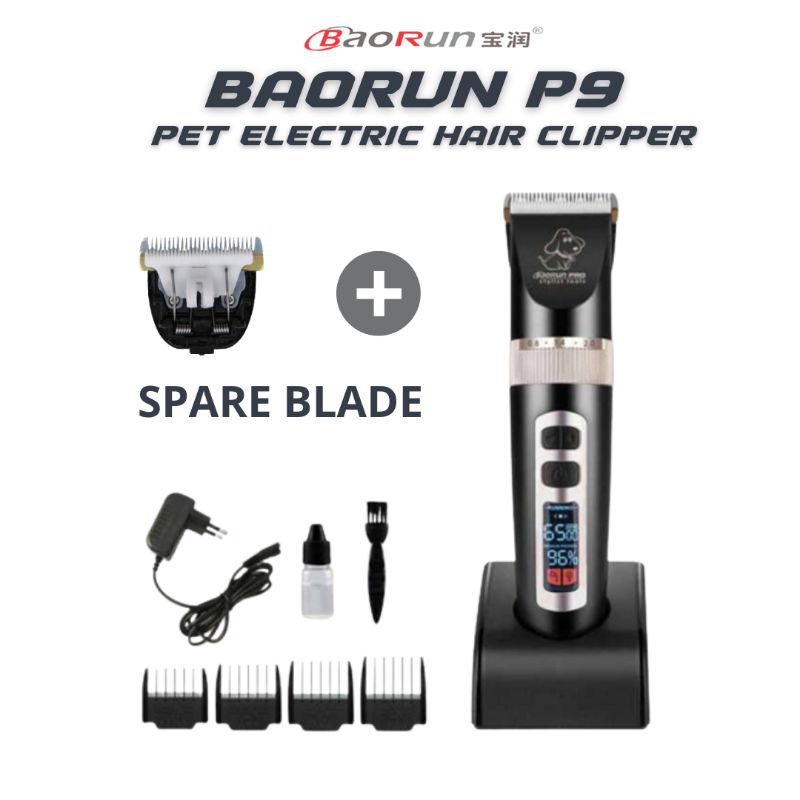 Jual Alat cukur Baorun p9 + pisau cadangan hewan Kambing, domba, anjing, kucing, kelinci ...