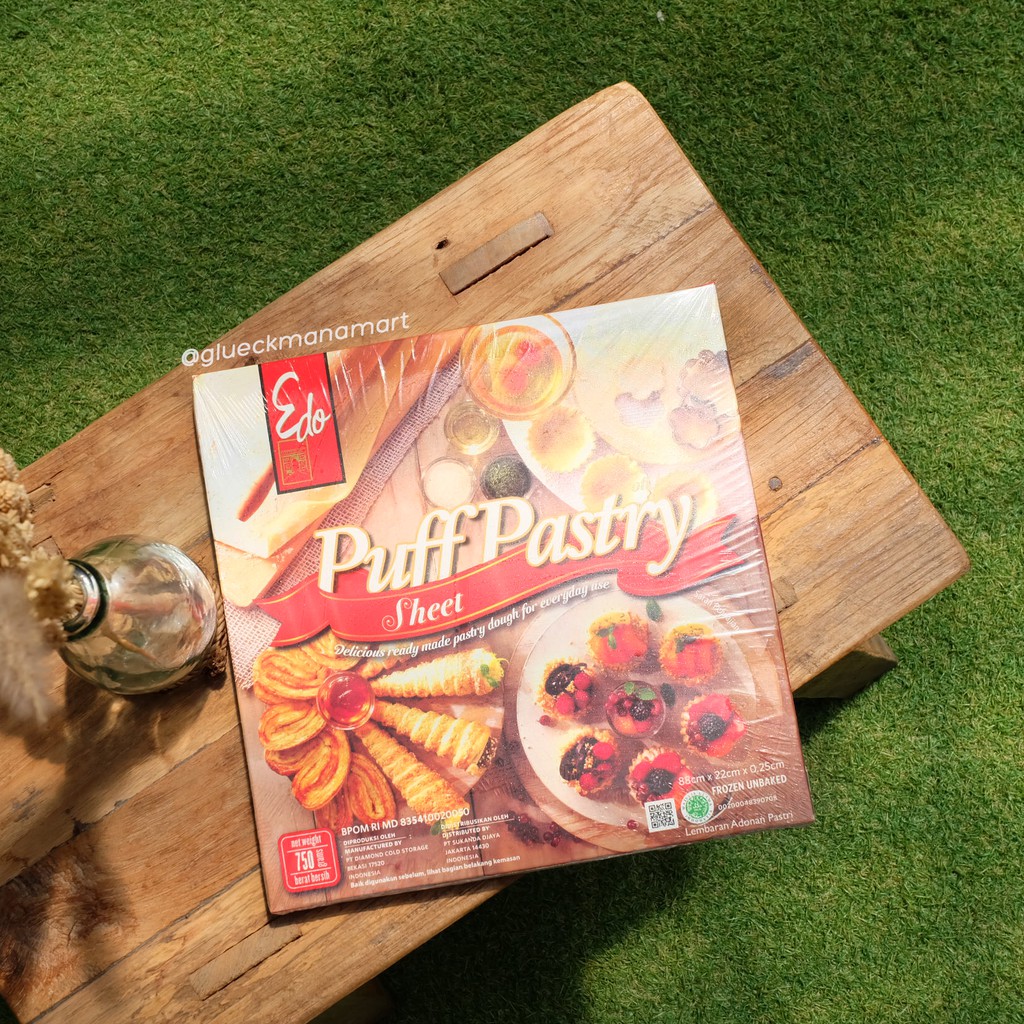 Jual Frozen - Edo Puff Pastry Sheets / Kue Pastri 750 gr | Shopee Indonesia