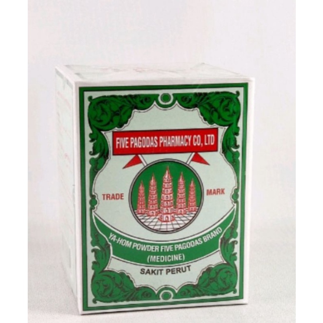 Jual obat masuk angin batuk flu ya hom powder five pagodas | Shopee ...
