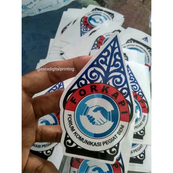 Jual STICKER VYNIL PRINTING + CUTING/ PRINCUT - Custom pakai desain ...