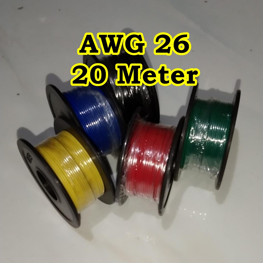 Jual Kabel AWG 26 Serabut Putih 1 Roll - 20 Meter | Shopee Indonesia