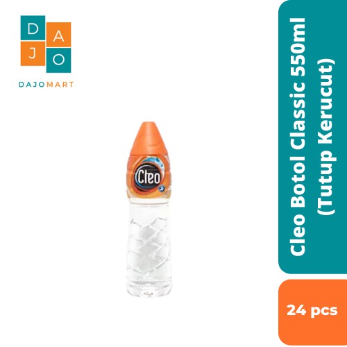 Jual Cleo Botol Classic 550 ml Tutup Kerucut (karton) | Shopee Indonesia
