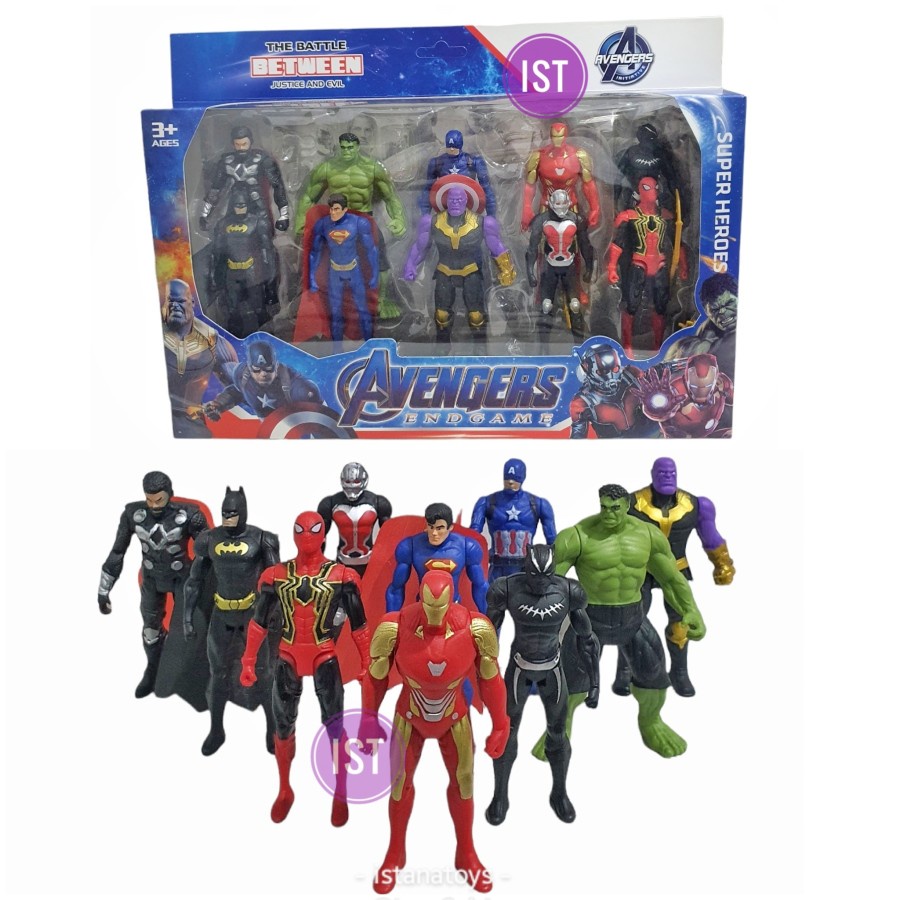 Jual COM Mainan Robot Super Hero Avengeer 10 pcs No.N-810119 | Shopee ...