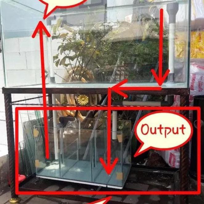 Jual Aquarium Set Sump Filter Dan Instalasinya (100X50X50) Full 8Mm ...