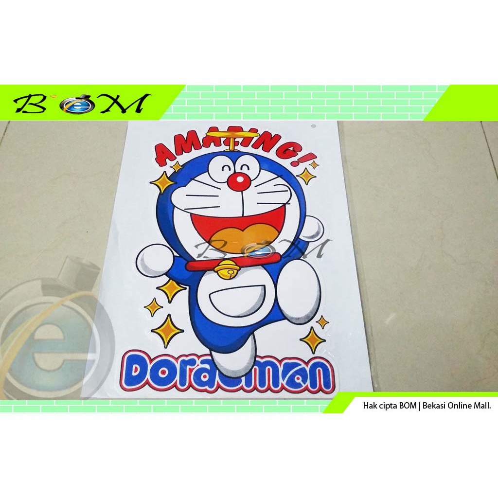 Jual sticker stiker motor mobil gambar cartoon kartun karakter doraemon ...