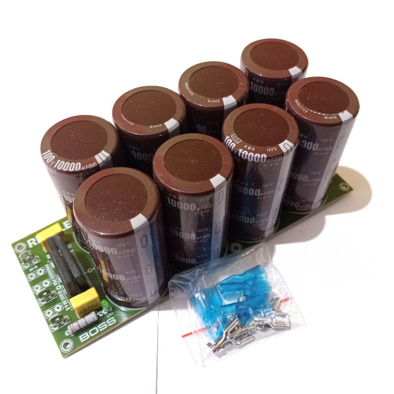 Jual Kit PSU 8 Elco Nippon CHEMICON 10000uF 100V ORIGINAL ASLI PLUS ...