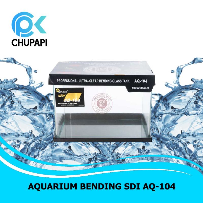 Jual Aquarium Aquascape Akuarium kaca Bending Tank RECENT AQ 104 40cm | Shopee Indonesia