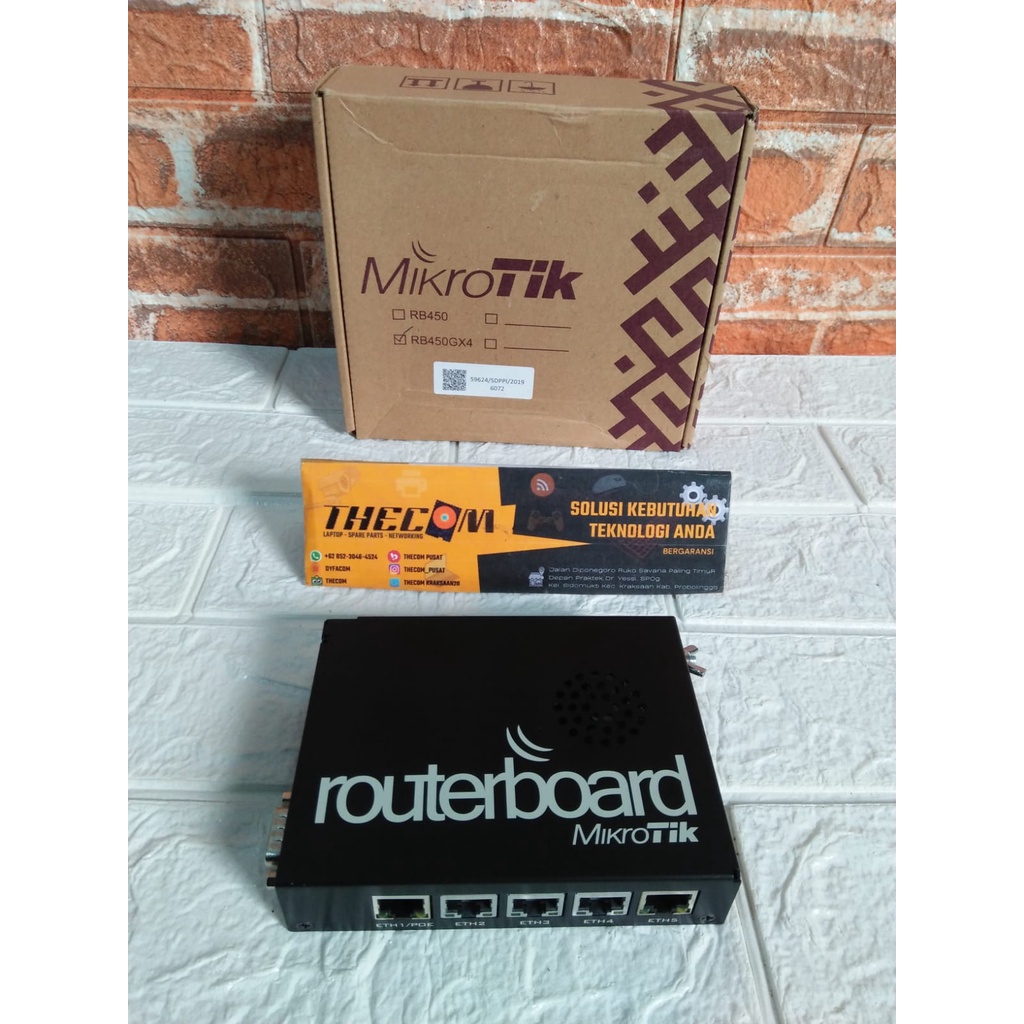 Jual Mikrotik RB450Gx4 Routerboard Indoor - Black | Shopee Indonesia
