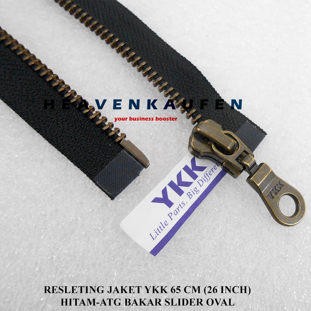 Jual Resleting Zipper Jaket YKK Gigi Besi 65 cm / 26 inch Hitam - ATG Bakar Slider Oval | Shopee ...