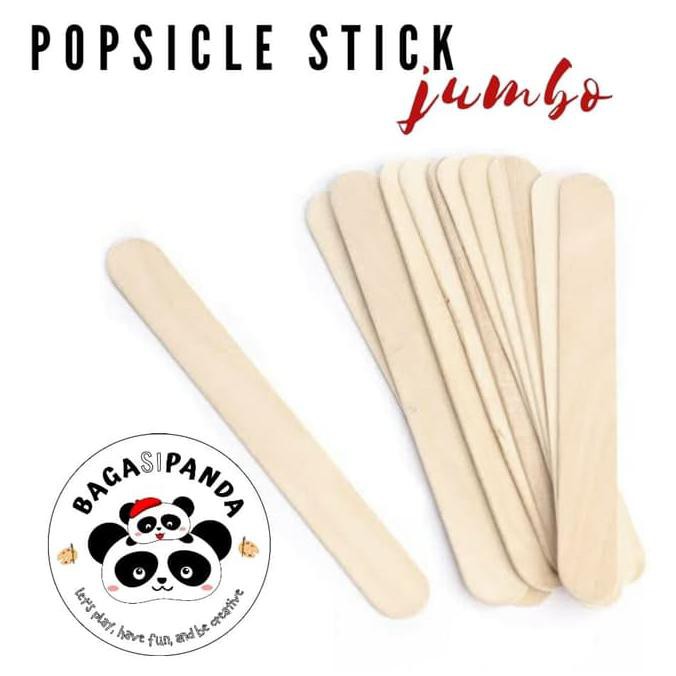 Jual Jumbo Pop Sickle Stick/ Stik Es Krim Besar (1.8cm x 15cm) | Shopee ...