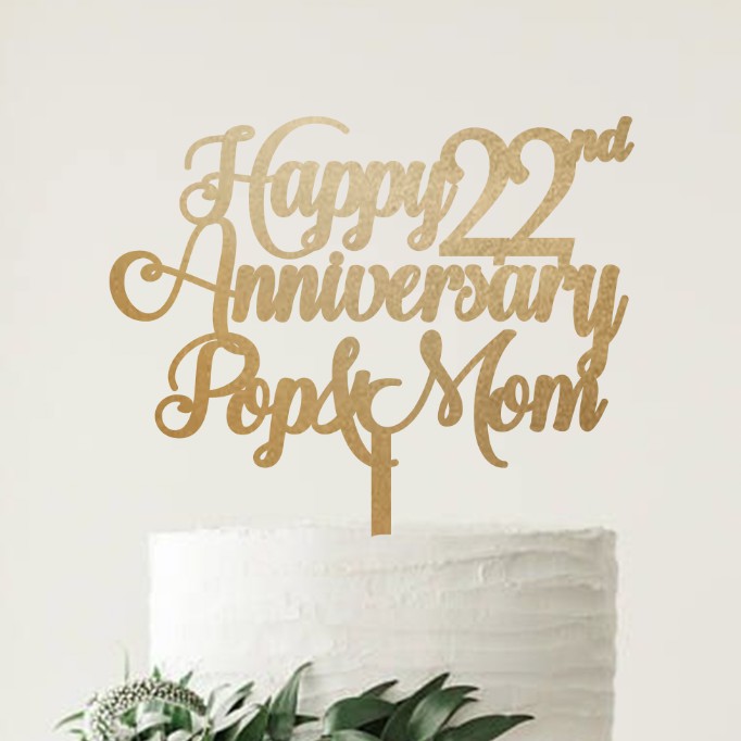 Jual Custom Cake Topper Akrilik | Topper Akrilik | Bisa Custom Tulisan ...