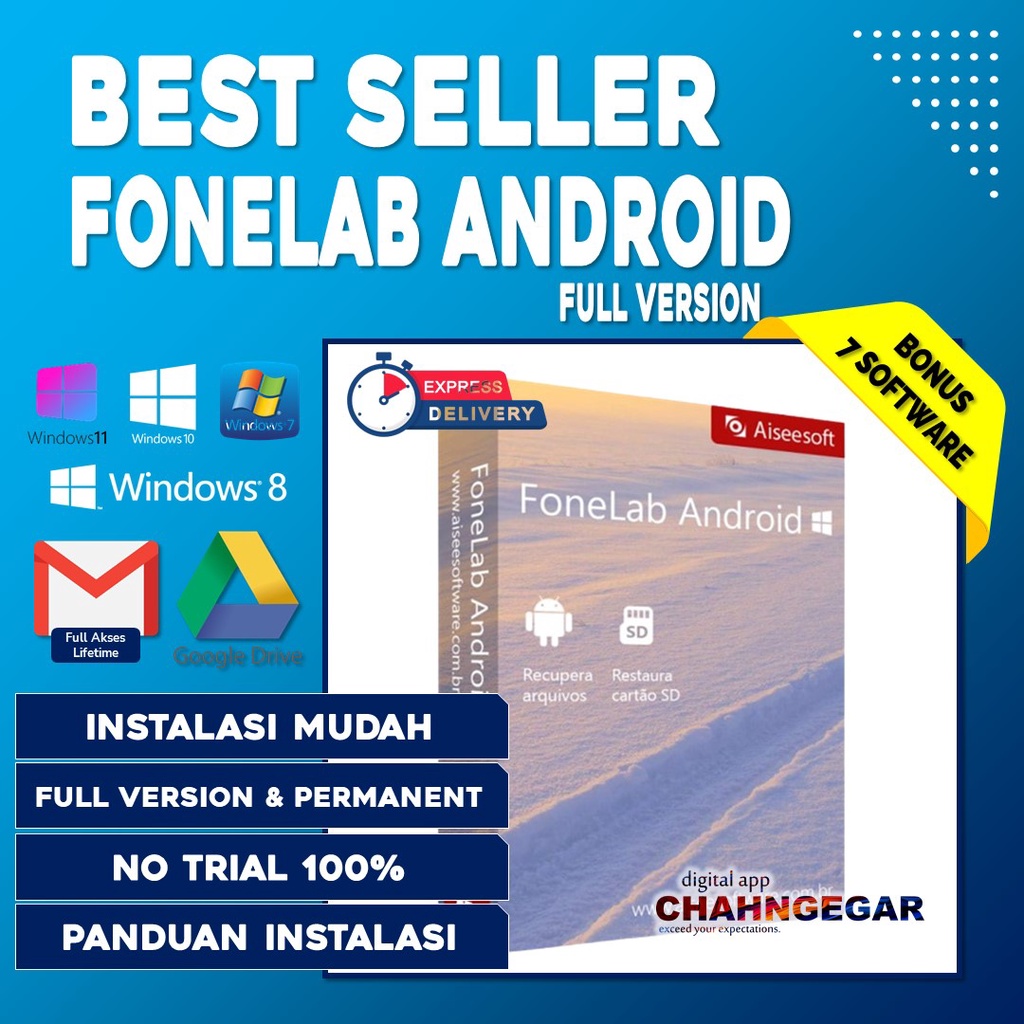 Jual Aiseesoft FoneLab Android Data Recovery Recover Photos and WhatsApp Data Android WhatsApp ...